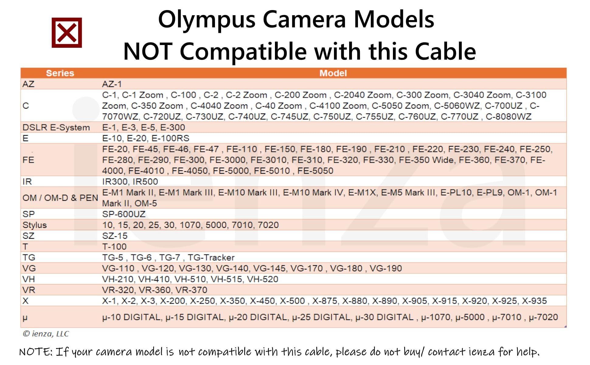 USB Data File Picture Transfer Charger Charging Wire Cord Cable CB-USB5 CB-USB6 CB-USB8 for Olympus Tough TG-830 TG-630 TG-860 TG-870 & Select Stylus (See Product Details & Pictures Before Buying)