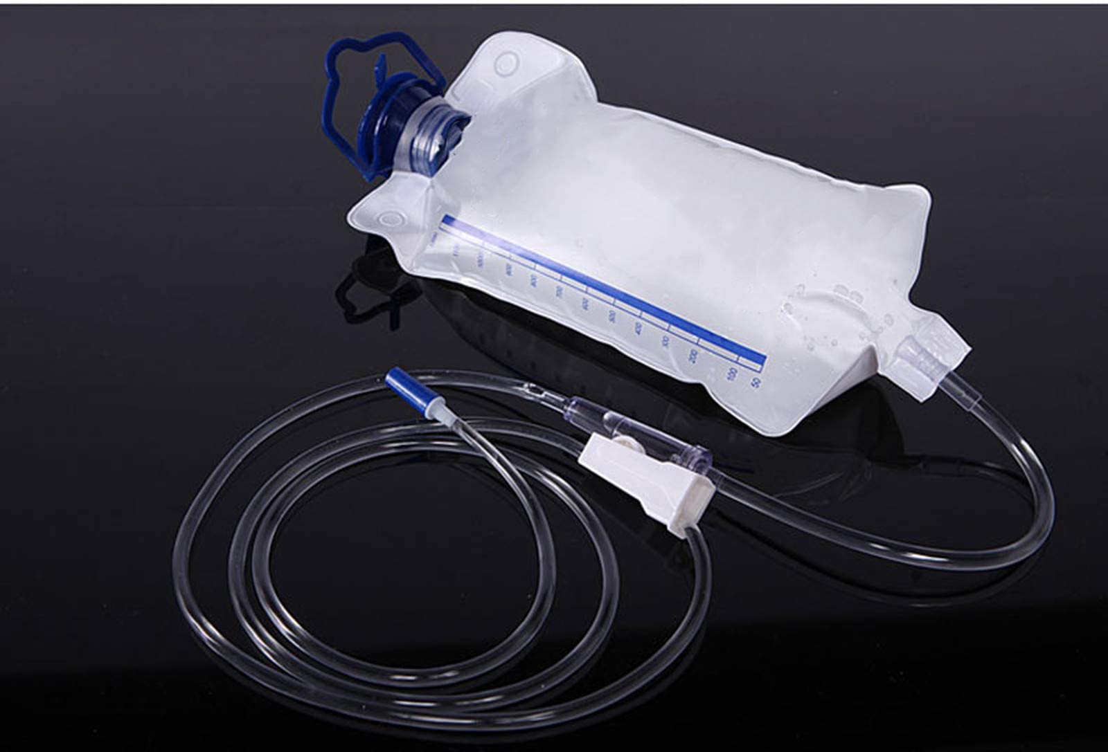 Reusable Home Enema Kit , 1200ML Enama Bag Kit for Colon Cleaning,Douche Bag Colon Douche Cleaner Body Detox Cleaning Kit-Including 1.8M Silicone Hose and 10 Soft Replacement Enema Tips