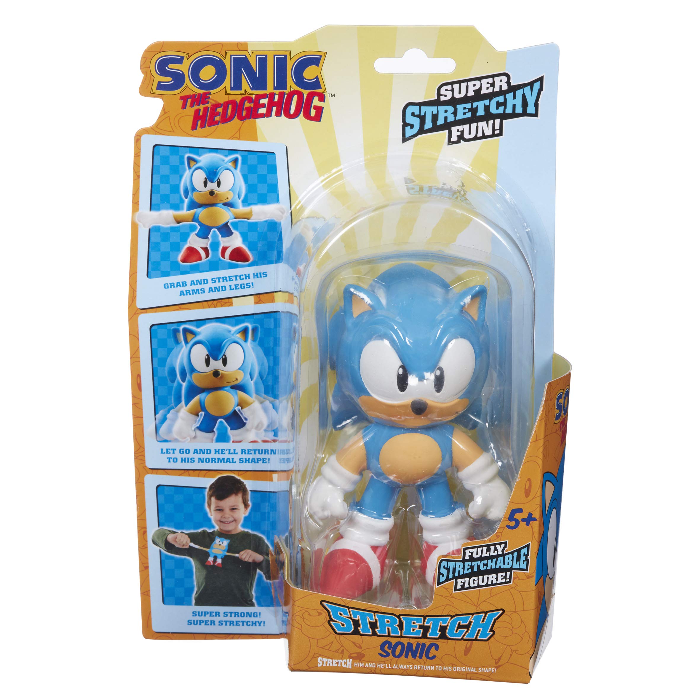 Stretch Armstrong ENT_553271 Sonic The Hedgehog Vlad & Niki Crazy Rocketship Expanding 2-Level Rocket Playset with Handle Includes Vehicles, Figures, Stickers, and Tattoo Sheet, Multicolor