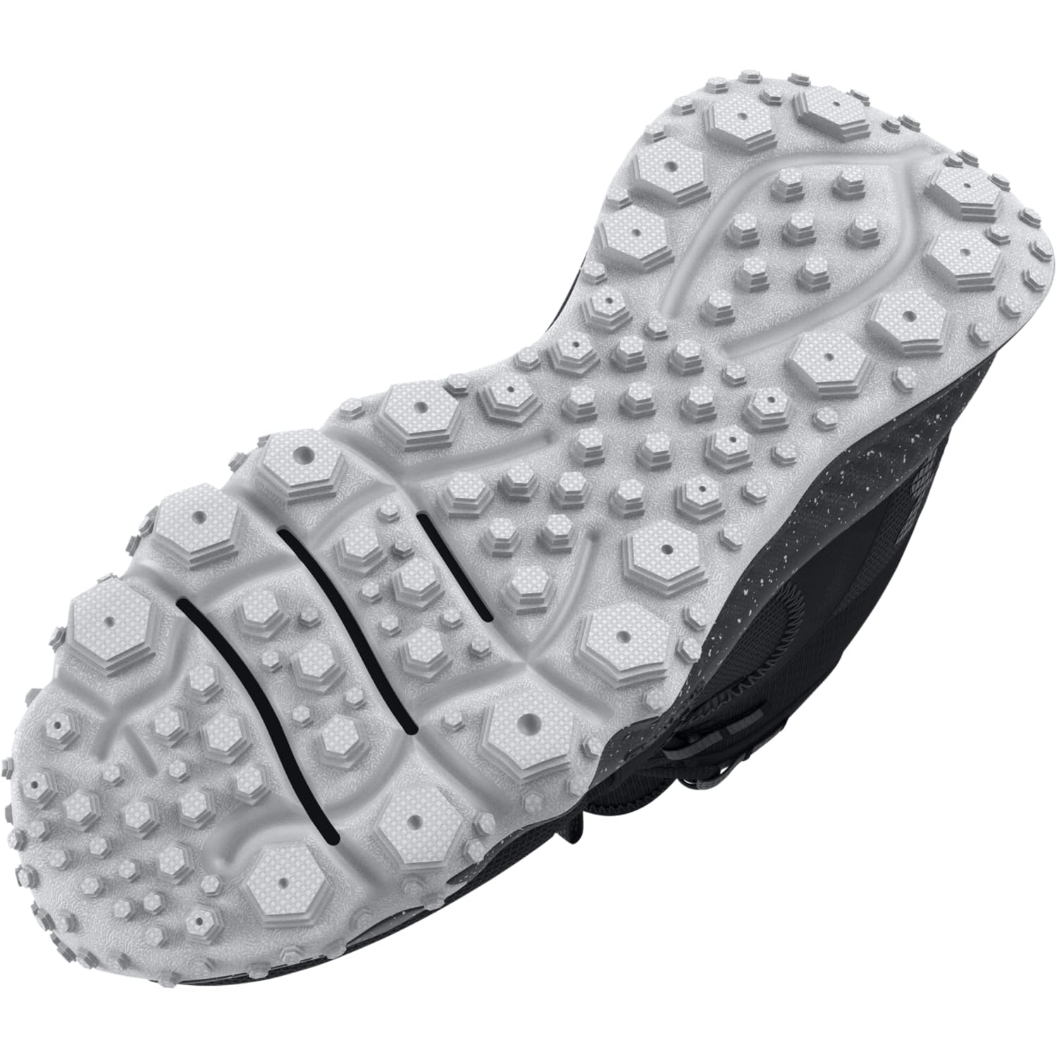 Under Armour Men's Charged Maven Trek, (002) Black/Black/Pitch Gray, 10, US