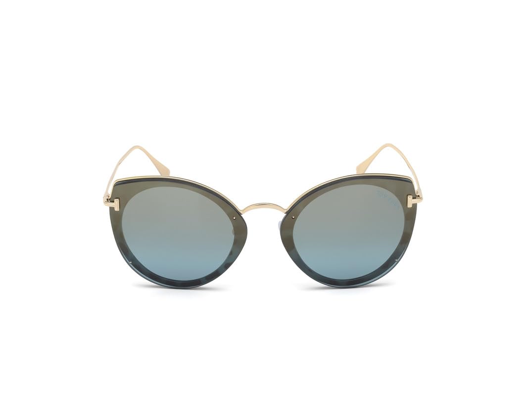 Tom Ford JESS FT 0683, Gold/blue, Women's sunglasses, 63/14/145