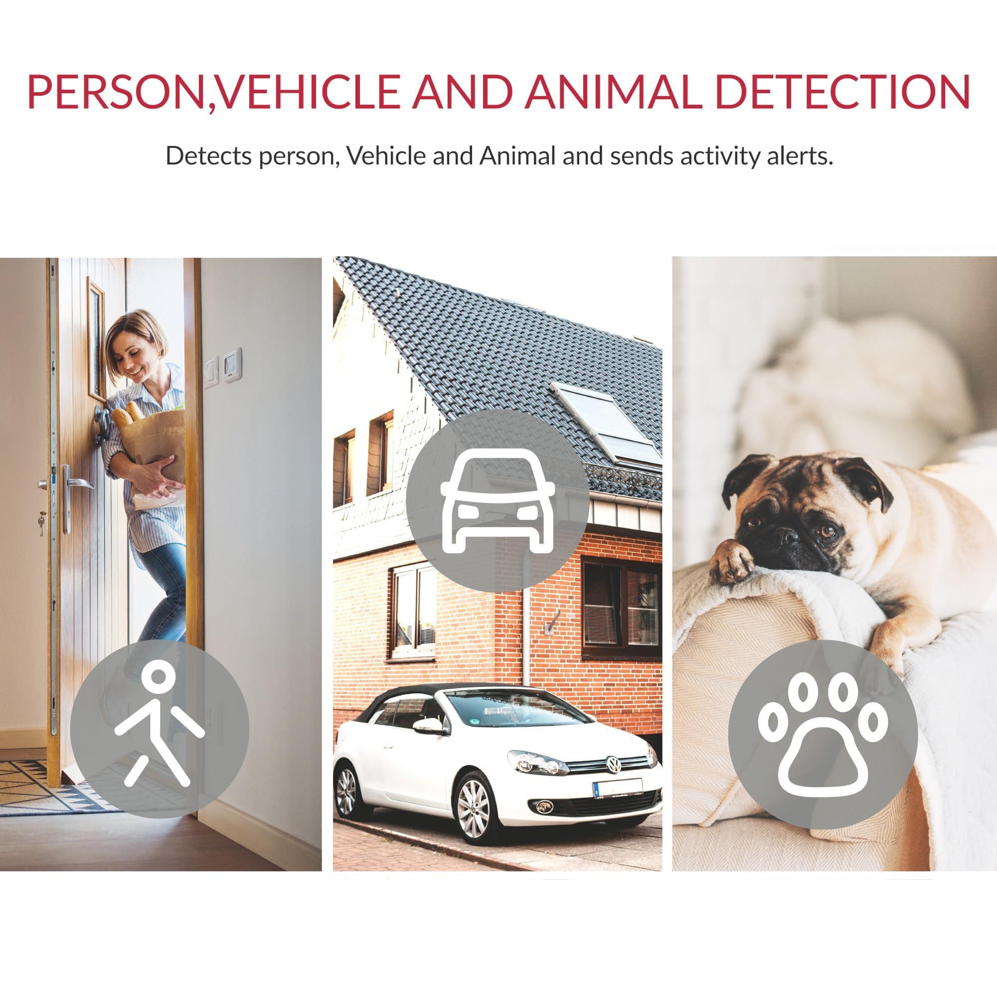 YI Pet Security Camera 1pc, 1080p 360-degree Pan-Tilt Smart Indoor IP Cam with Night Vision, 2-Way Audio, Motion-Tracking,Human Detection, Phone App, Compatible with Alexa and Google