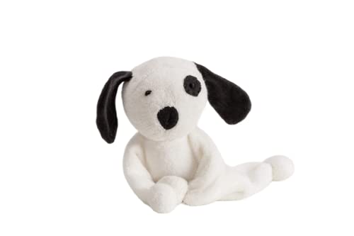 Under the Nile Organic Cotton Flat Snuggle Binky Baby Rabbit Toy with Heart Shaped Nose