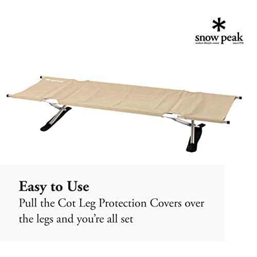 Snow Peak Cot Leg Protection Cover - Camping Cots - Tent Floor Protection - Polyester - 5.3 oz