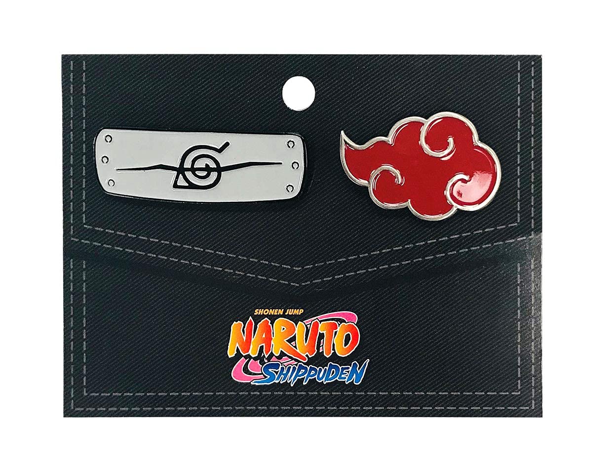 Ripple Junction Naruto Shippuden Symbols & Icons 2 Pack Enamel Pins One Size Multicoloured
