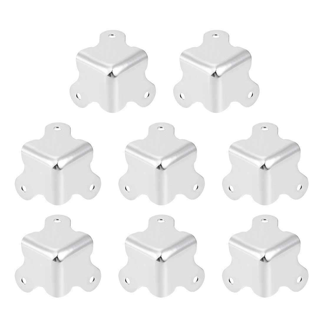 uxcell Metal Box Corner Protectors Wooden Case Edge Guard Protector 31 X 31 X 31 Mm 8pcs