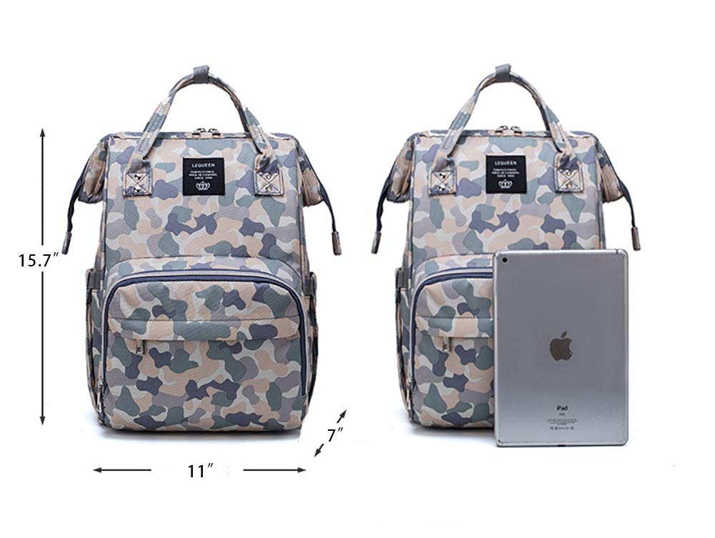 Starte Camo Diaper Bag Backpack, Large Multifunction Waterproof Travel Backpacks for Mom/Dad with Insulated Pockets&Stroller Straps,Durable Maternity Baby Nappy Bags
