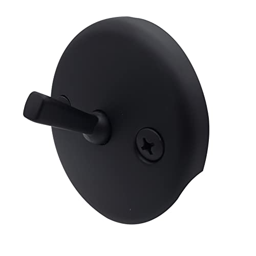 Westbrass 592144-62 Black 1-1/2" Tubular Trip Lever Bath Waste Drain Kit, Matte Black