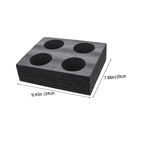 ULTECHNOVO 10 pcs takeout coffee carrier disposable coffee tray takeaway cup tray take out drink holder coffee takeout tray cold drinks carrier takeout packing tray epe Porous coffee cup