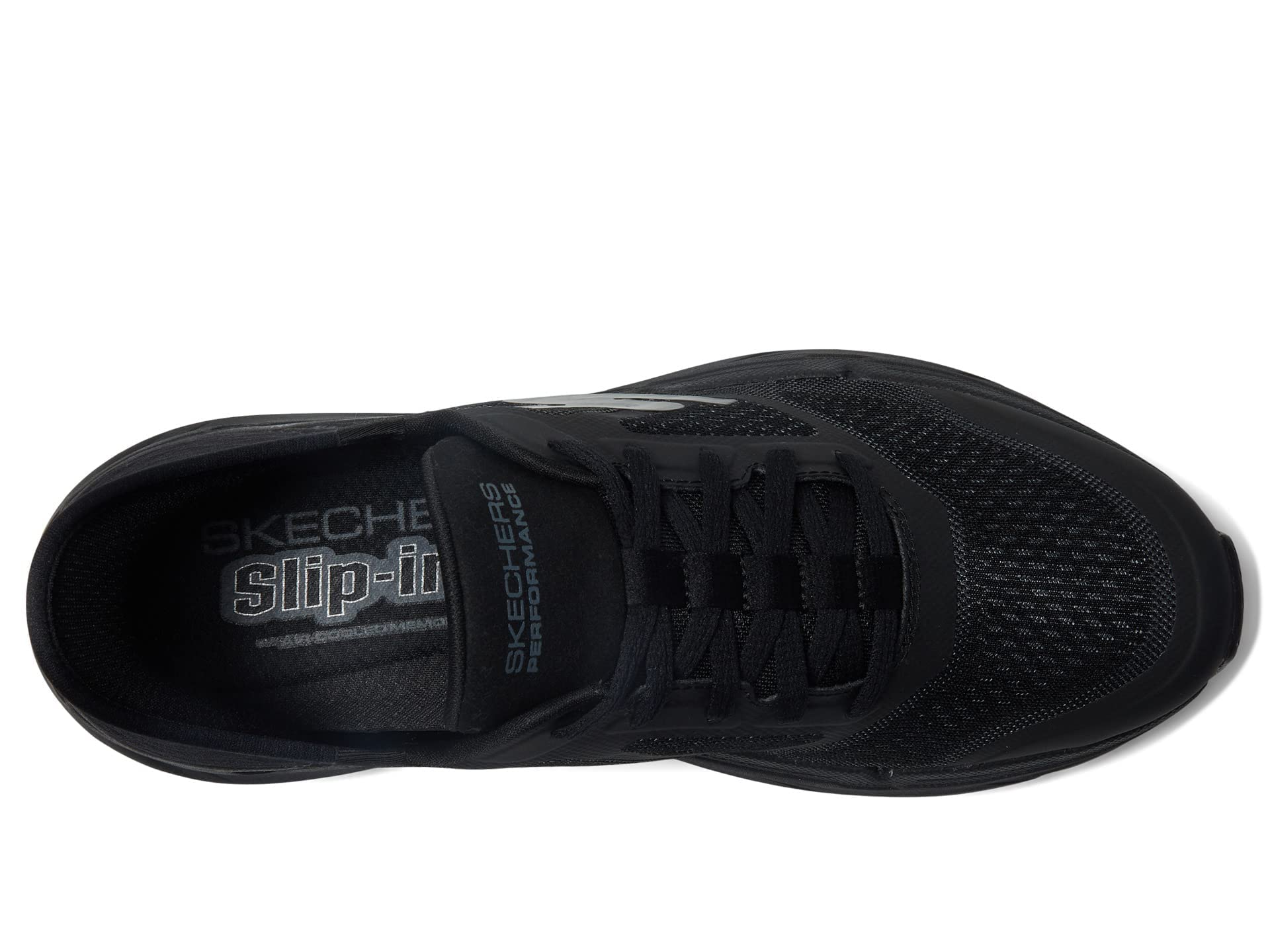 Skechers Men's Max Cushioning Slip-Ins-Athletic Workout Running Walking Shoes with Memory Foam Sneaker, Black, 13