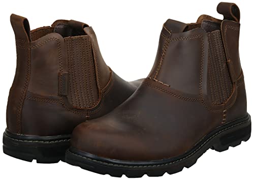 Skechers Men's Blaine Orsen Ankle Boot,Dark Brown,9.5 M US