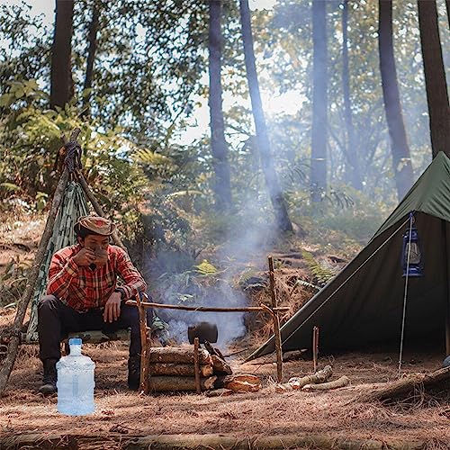 Toddmomy 5Liters Water Jug Plastic Crown Cap Reusable Water Bottle Water Storage Bucket with 2 Cap 5 Liters Water Container Camping Water Tank Barrel for Outdoor Home
