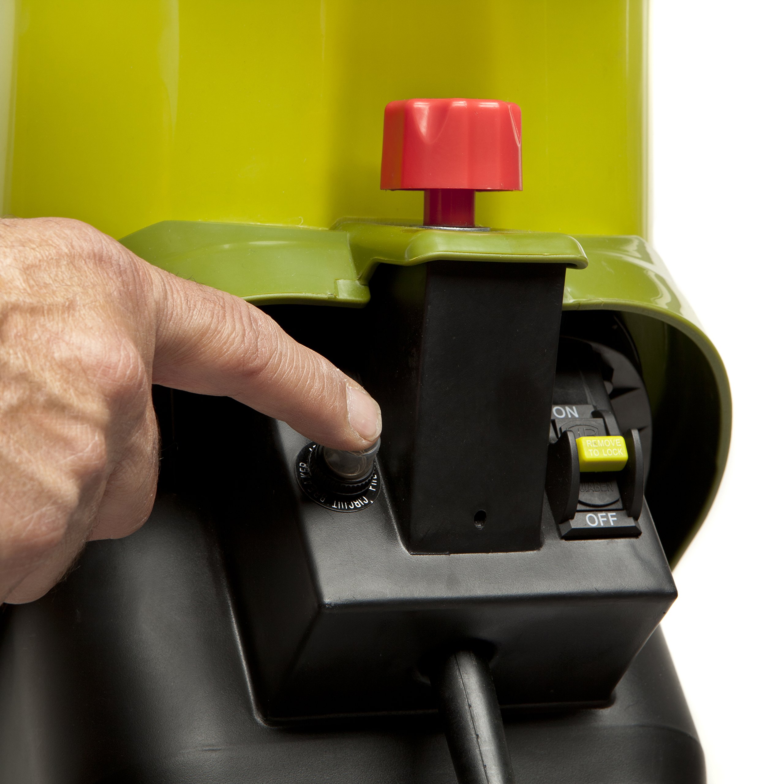 Sun Joe CJ601E Electric Wood Chipper, Green