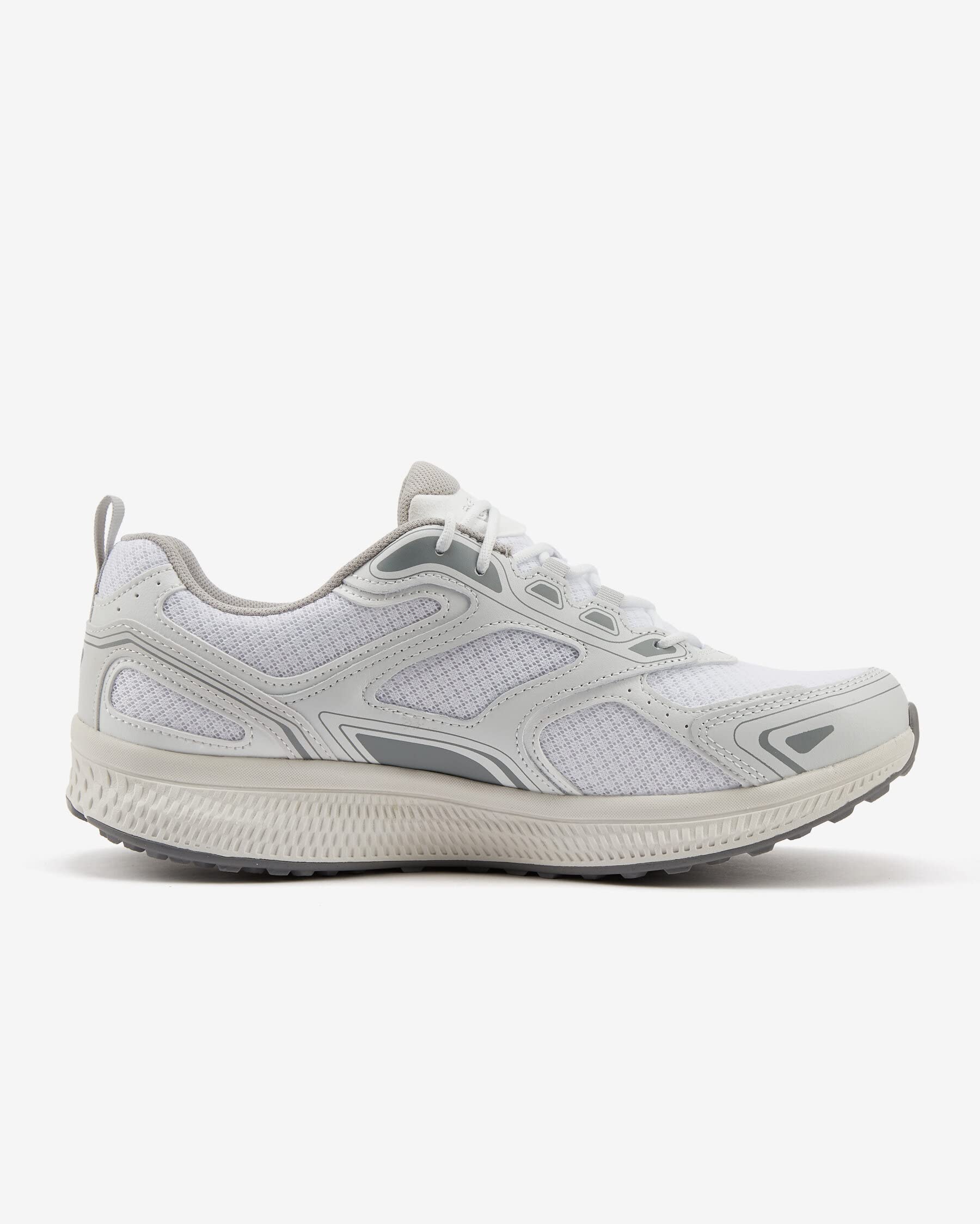 Skechers mens Gorun Consistent - Athletic Workout Running Walking Shoe With Air Cooled Foam Sneaker, White/Grey, 9.5 US