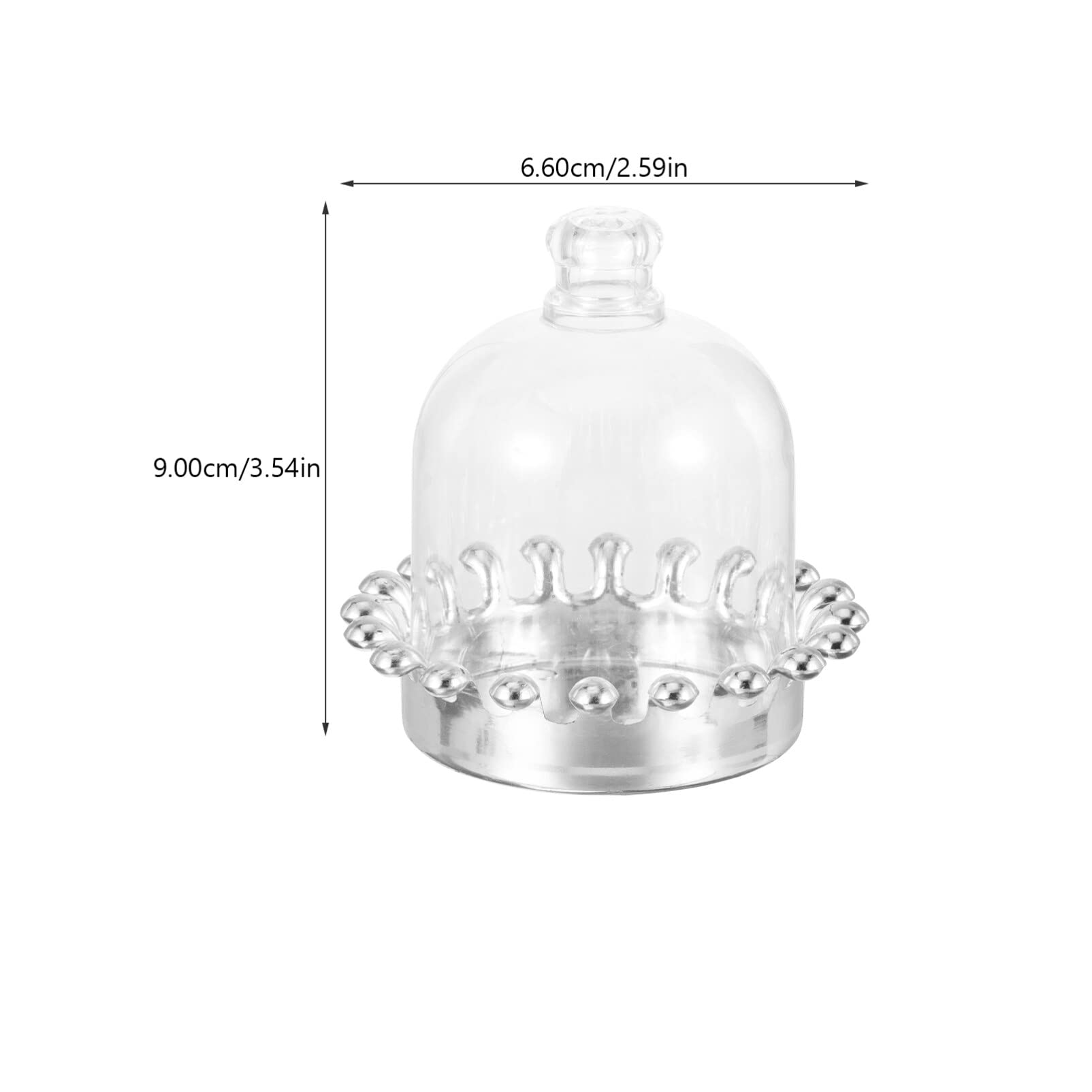 UPKOCH 12pcs Candy Box Cake Covers and Cake Containers Mini Dessert Plates Mini Cupcake Holder Cake Plate with Dome Cake Tray with Lid Cake Stand with Dome Clear Cake Stand Dome Lids