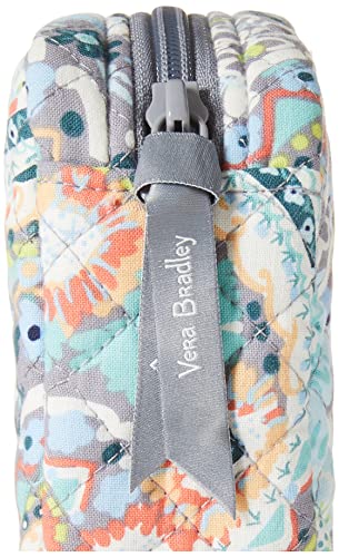 Vera Bradley Women's Cotton Zip-around Mini Tech Organizer Case, Citrus Paisley - Recycled Cotton, One Size