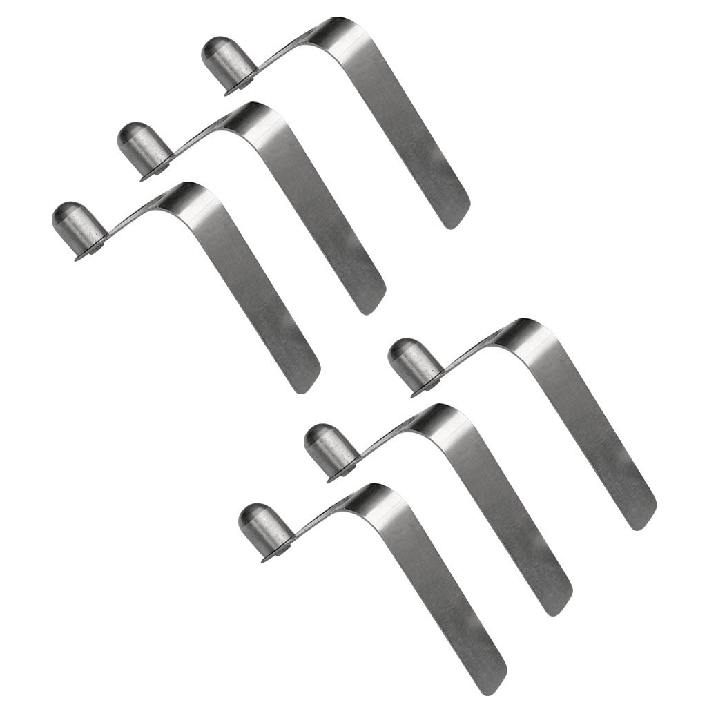Super SW 6 Piece 8mm Kayak Paddle Tent Pole Push Button Spring Snap Clips Spring Locking Pin Spring Snap Clips Tube Locking Pin Clips for Camping Kayak Paddle Tent Pole Replacement