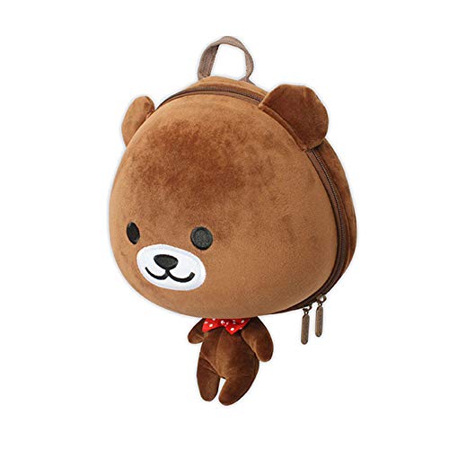 Supercute Bear Backpack with Harness and Teather - Brown