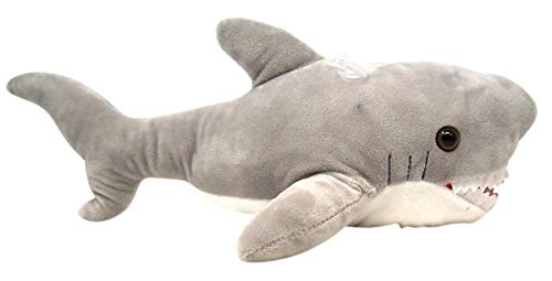 Soft Plush Shark With Pouch And Mini Pup, 16 Inches