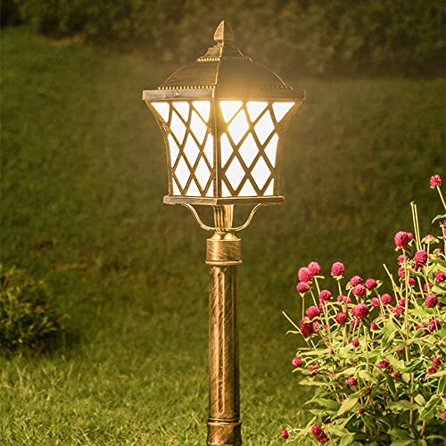 SKYGOO Creative Grid Outdoor Garden Lawn Light,European E27 Courtyard Light,Villa Garden Community High Post Lamp Garden Light,Garden Waterproof Outdoor Street Light