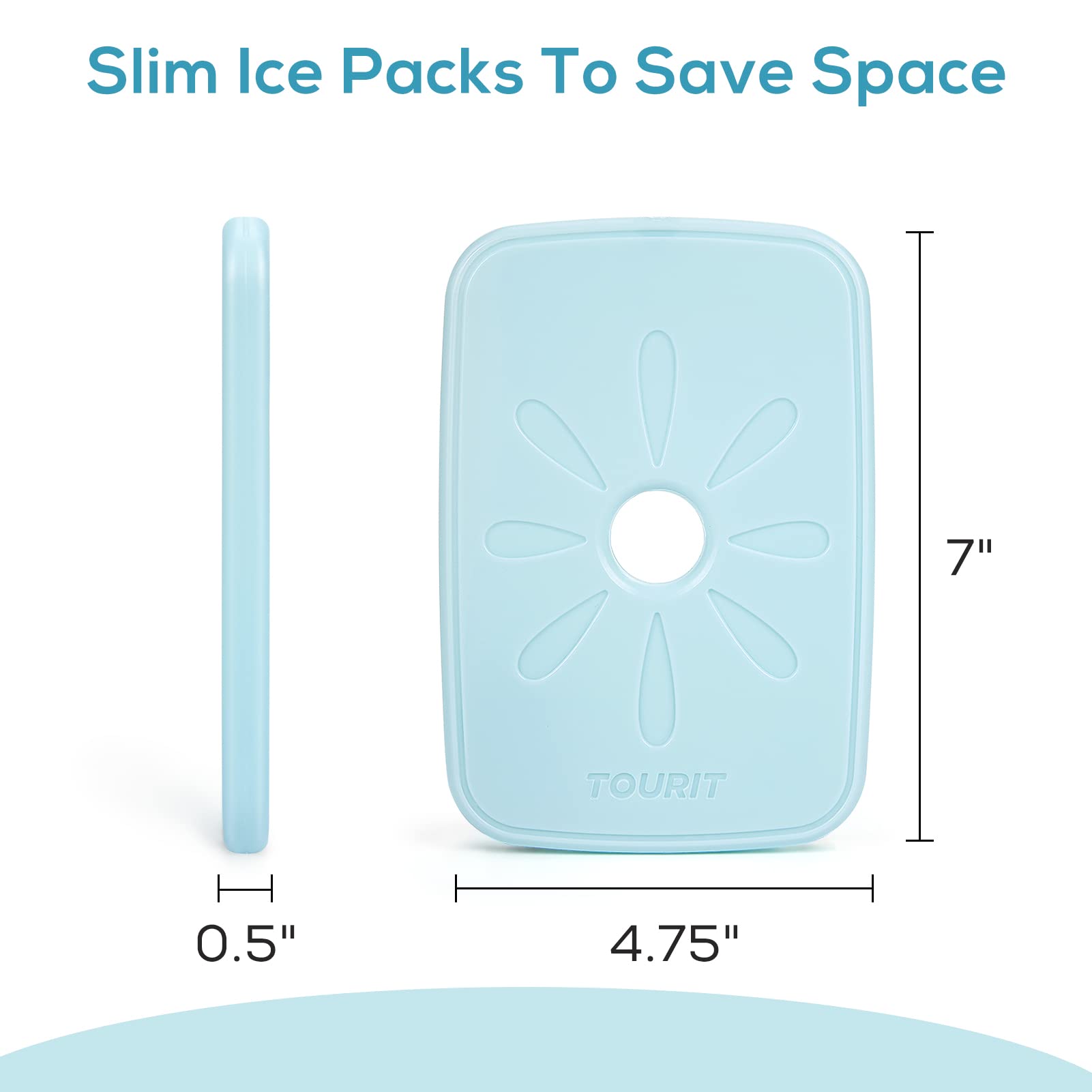 TOURIT Lunch Bag and 5 Ice Packs Bargain Perfect Combination