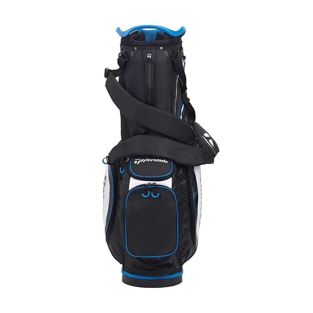 TaylorMade Stand 8.0 Bag, Black/White/Blue
