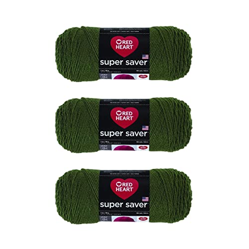 Red Heart Super Saver Yarn (3-Pack) Medium Thyme E300-406