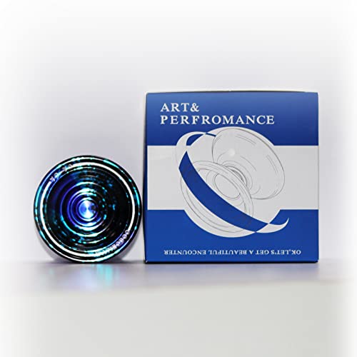 WATIEOBOO Unresponsive Metal Yoyo Professional, Replacement Responsive Ball Bearing Yoyo for Kids Beginners, Professional Trick Yoyo for Adults with Bag, Glove and 10 Yoyo Strings