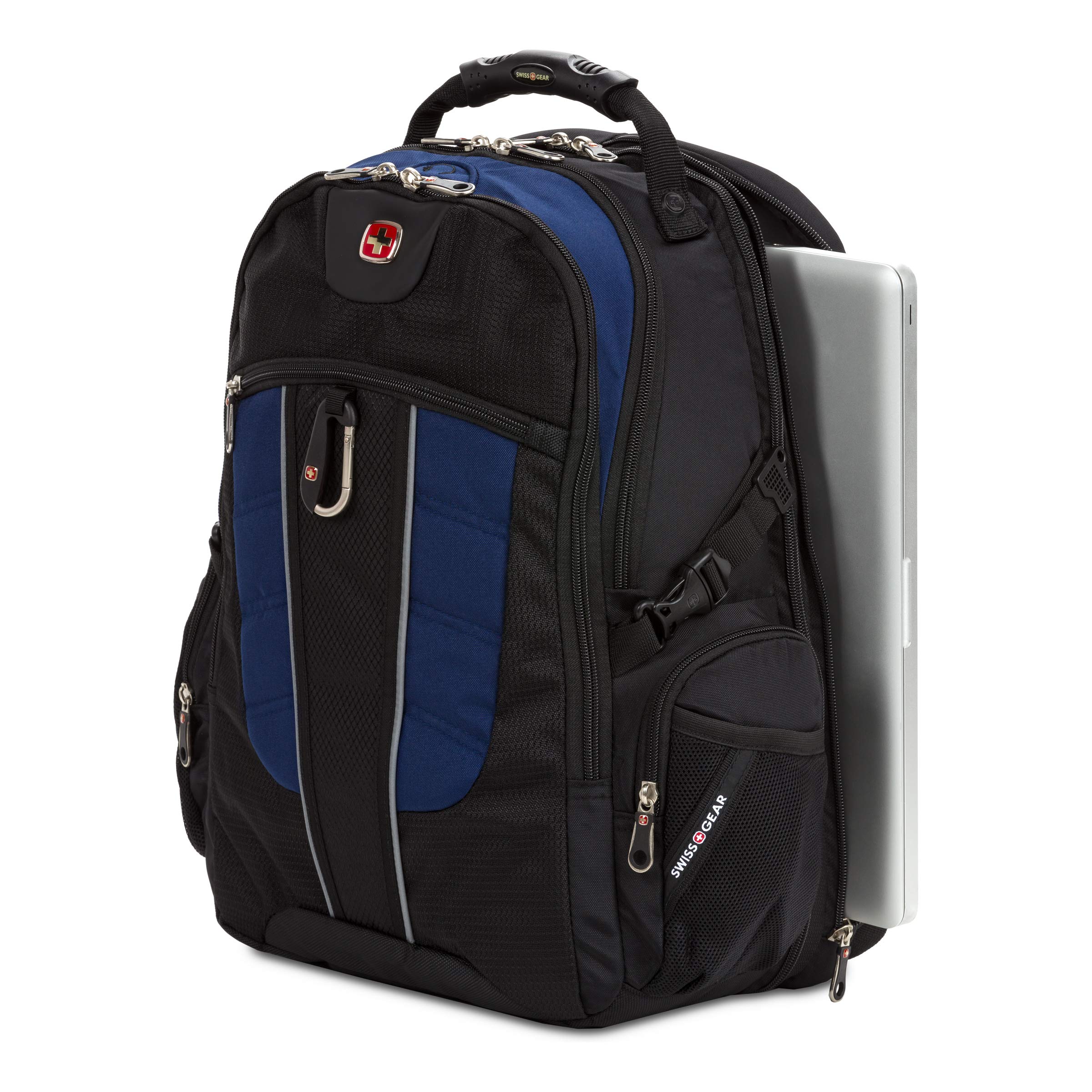 SWISSGEAR 1753 ScanSmart Laptop Backpack. Abrasion-Resistant & Travel-Friendly Laptop Backpack (Black/Navy)