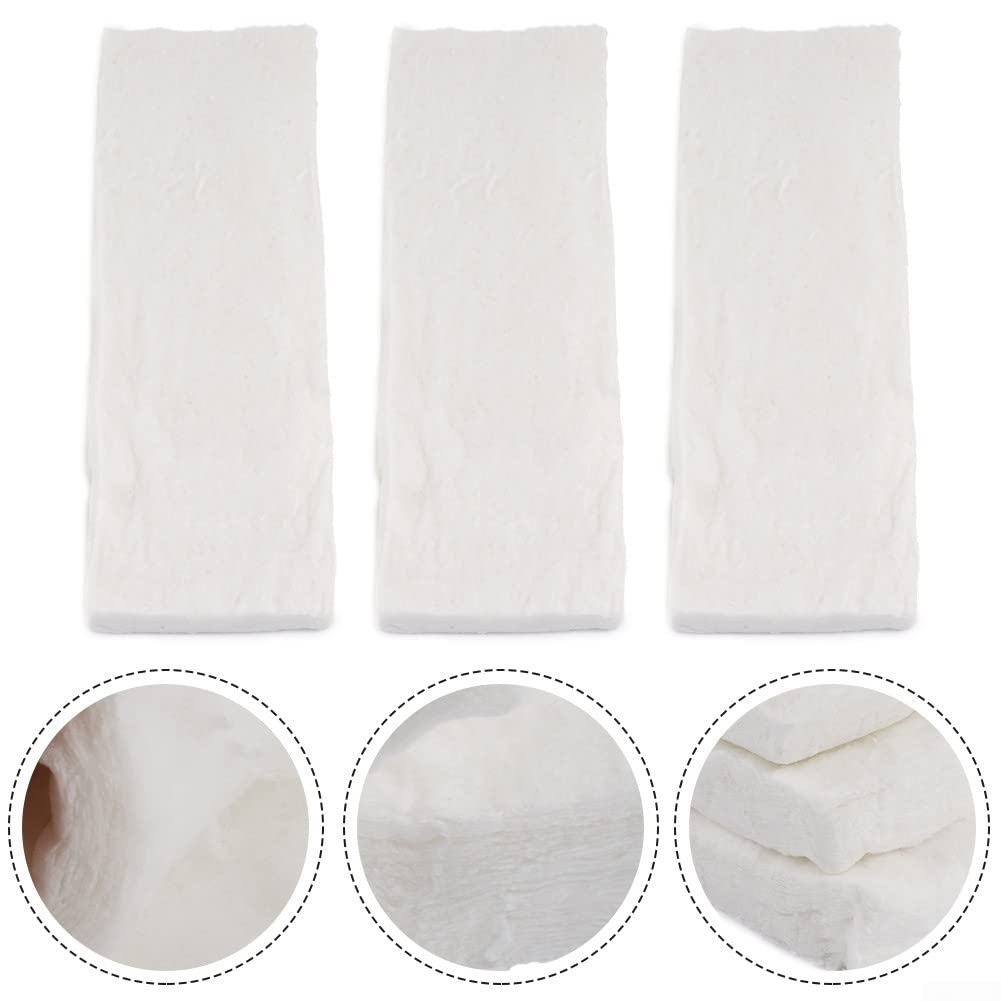 ZYNCUE 3pc Calcium-Magnesium-Silicate Fibres Firplace Firebox Safety Bio Fire Blanket for Bioethanol Fireplace Indoor Gel & Ethanol Ceramic Sponge