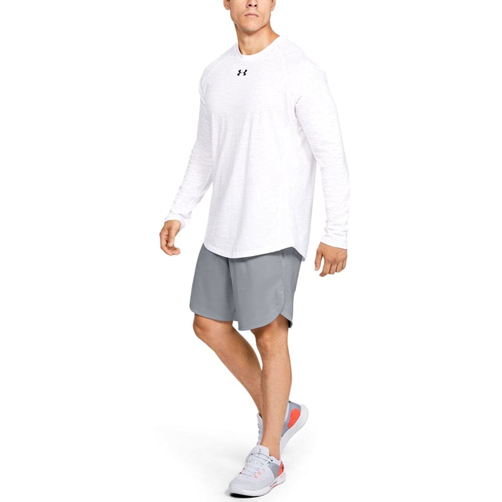 Under Armour Knit Training Shorts, Mod Gray (011)/Black, Large