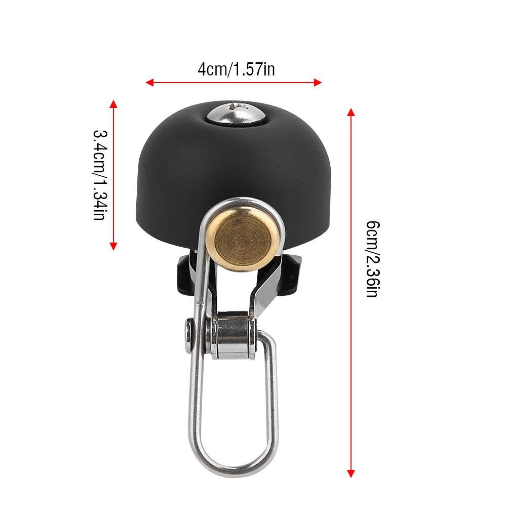 VGEBY1 Bicycle Bell, Durable Bike Handlebar Horn for Mountain & Road Bikes Cycling Loud Sound Alarm Accessory(Black Color)