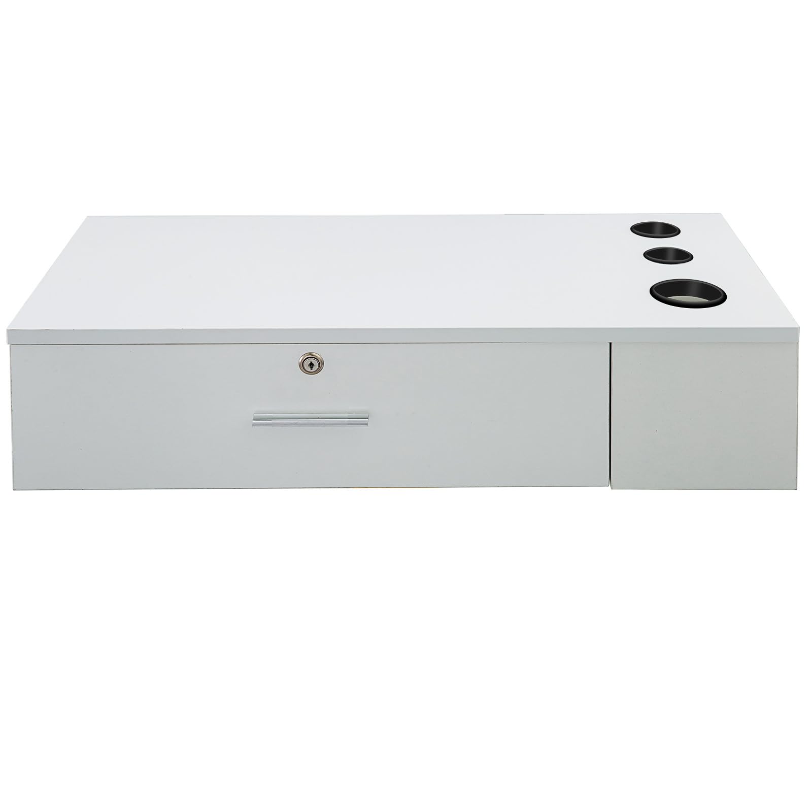 VEVOR White Salon Wall Mount Stations Styling Classic Locking Storage Beauty Salon Spa Equipment Barber Stations