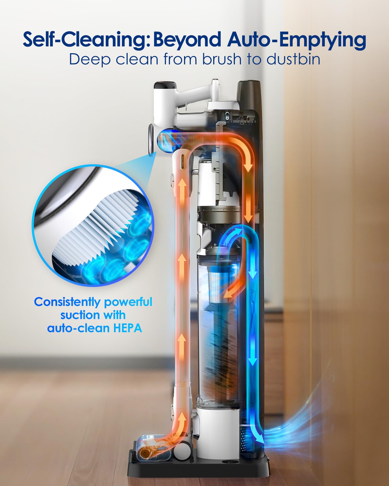 Tineco Pure ONE S12 PRO EX Smart Cordless Stick Vacuum Cleaner, Optimized Ultra Powerful Suction & Long Runtimes, Excellent for Multi-Surface & Pet Hair Cleaning with LED Hard Floor