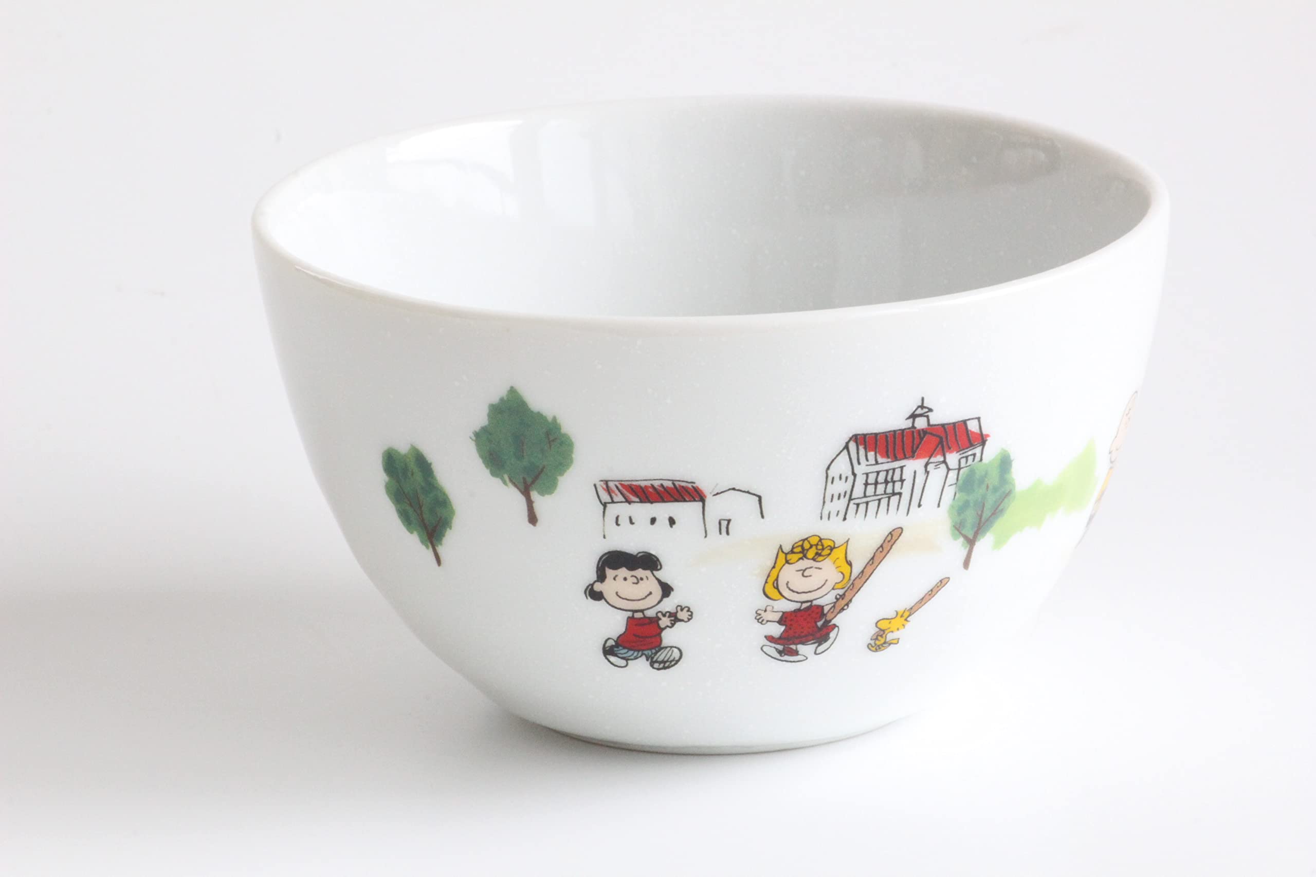 シミズ陶業(Shimizutougyou) London Paris Snoopy Bowl, Set of 2