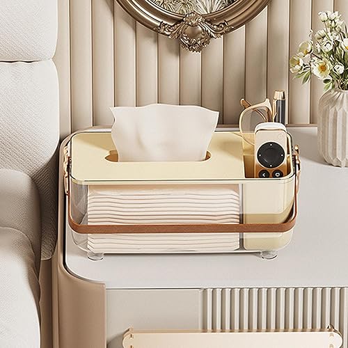 Tissue Box Cover, Portable Tissue Organizers, Large Arc Tissue Holders, Rectangular Tissue Dispenser, Adjustable Multi Functional Tissue Box Holder, Modern Tissue Box Cover for Bedroom Restaurant