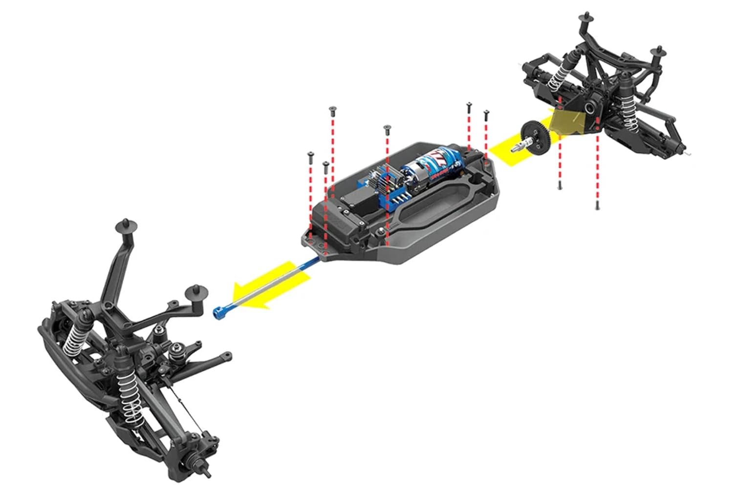 Traxxas 67014-4 Stampede 4x4 Assembly Kit: 4wd Chassis w/ TQ 2.4GHz Radio System