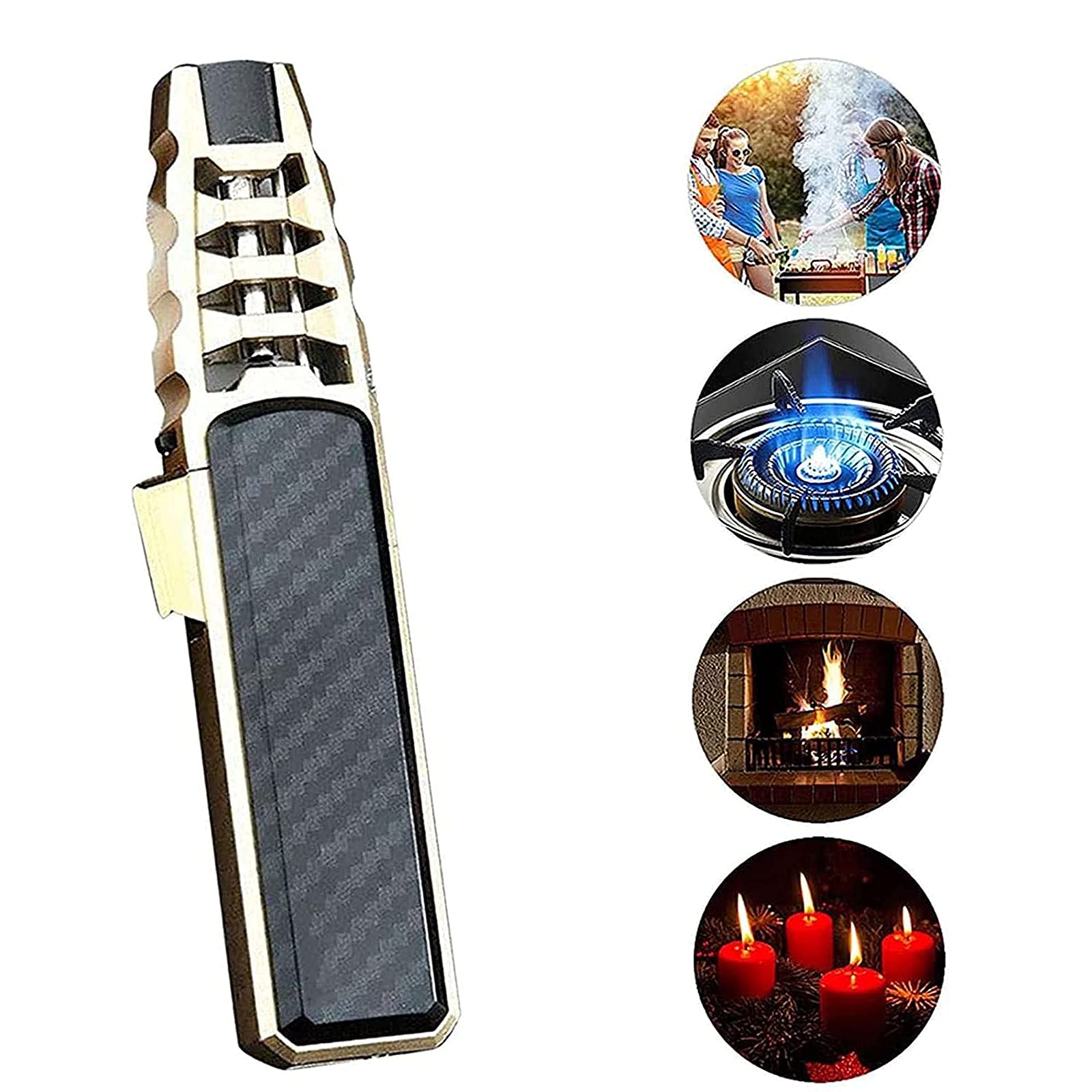 Solar Beam Torch - the Hottest Torch on Earth, Turbine Torch Lighter Jet Flame, Butane Gas for Candle Camping BBQ Kitchen- Butane Not Included, Windproof