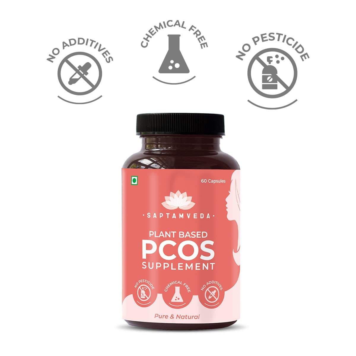 Roti Plant Based PCOS/PCOD Supplement 60 Veg Capsules | Ayurvedic Medicine for Delayed Periods | Supplements for Women Promoting Better Cycle & Hormonal Balance