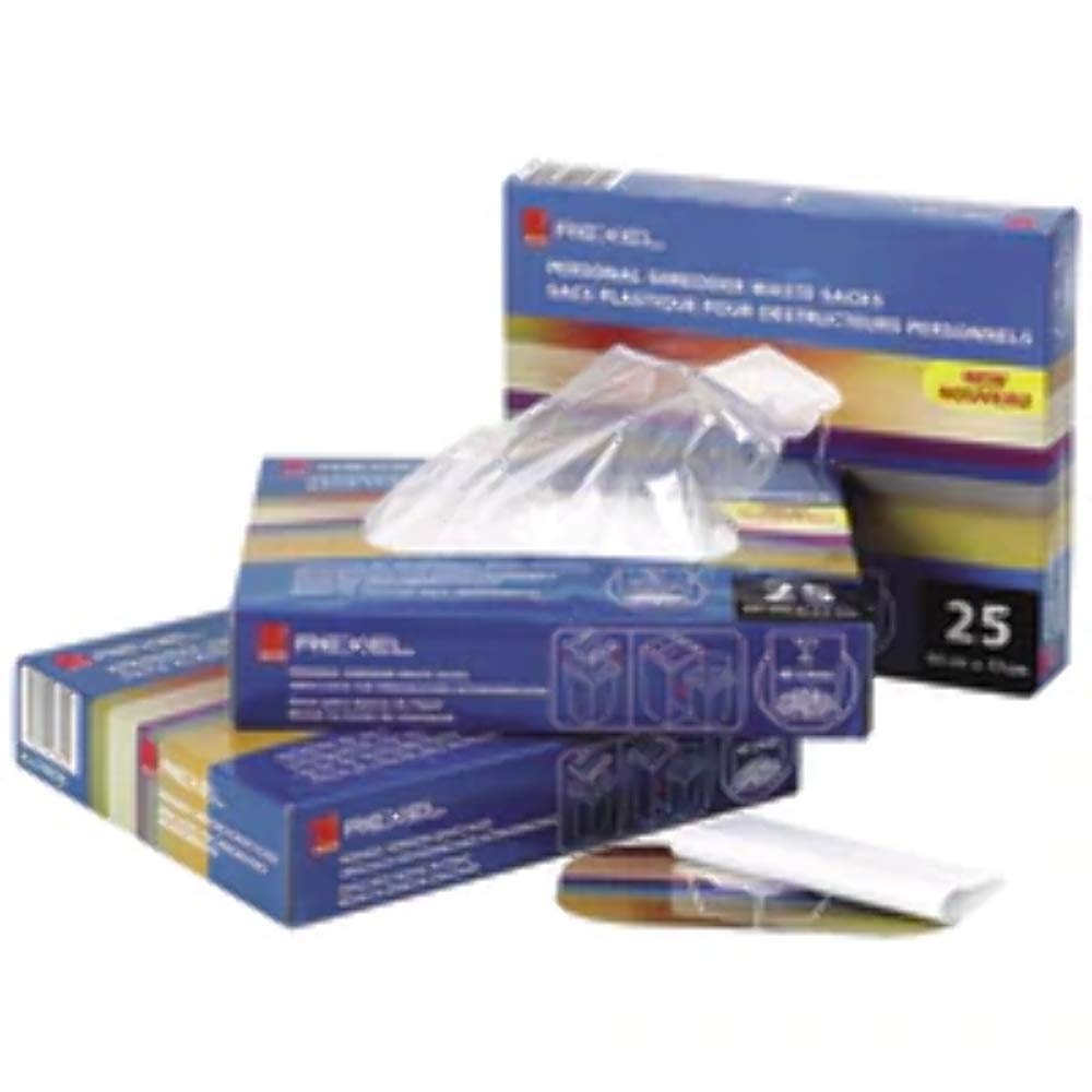 Rexel Plastic Waste Bags for Large Departmental Shredders, 115 L Capacity, Pack of 100, 40070
