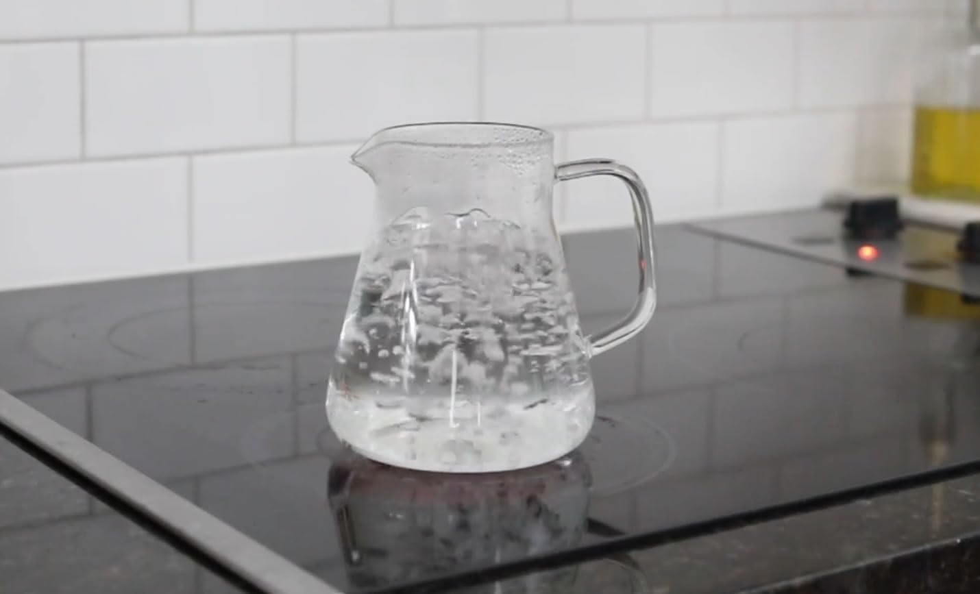 Teabloom One-Touch Tea Maker, 2-in-1 Teapot and Kettle with Stainless Steel Filter Lid for Loose Tea β Stain-free Borosilicate Glass Tea Pot (15 Oz) β Tea Connoisseur's Choice