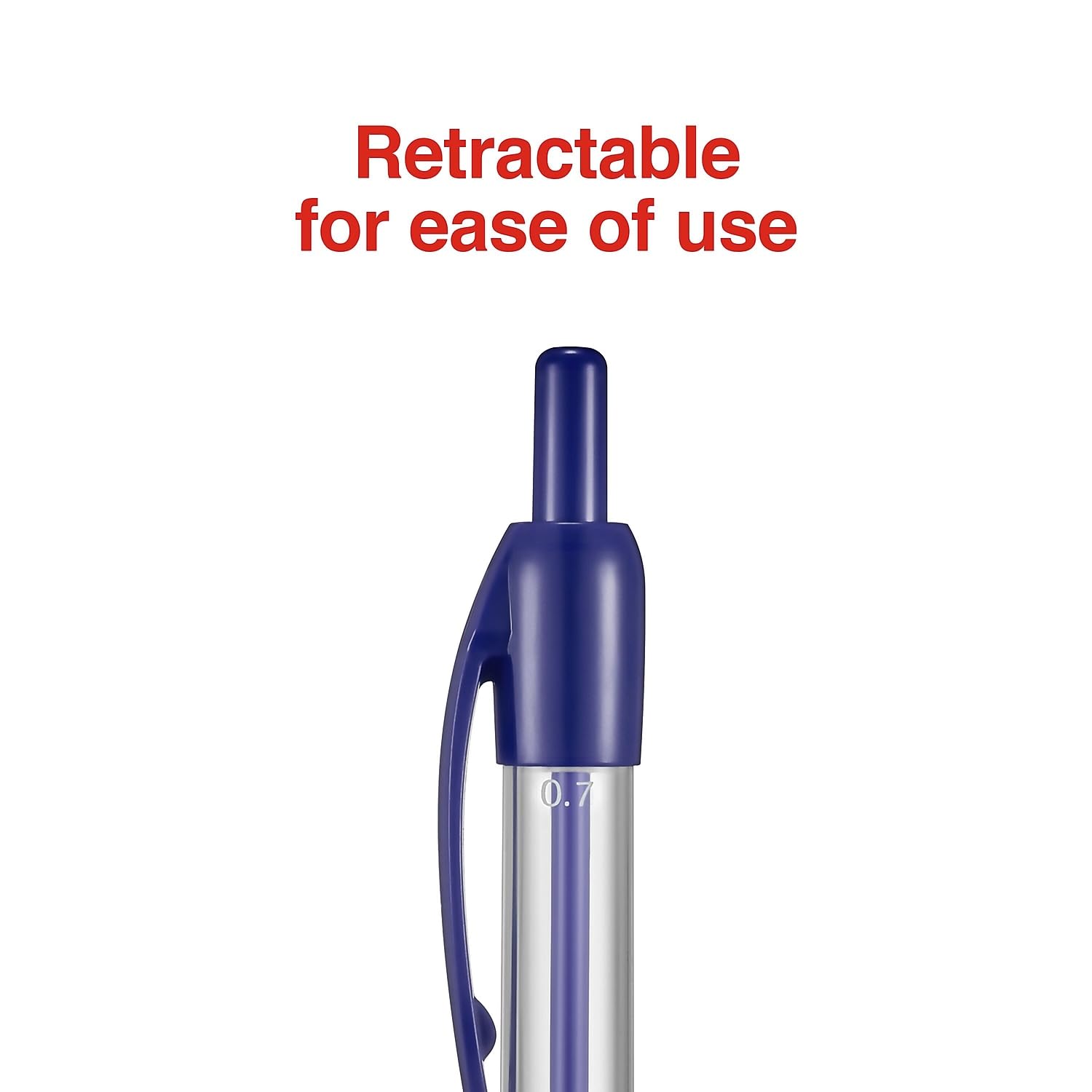 STAPLES 2498403 Ballpoint Rt Fine 0.7Mm Blu Dz