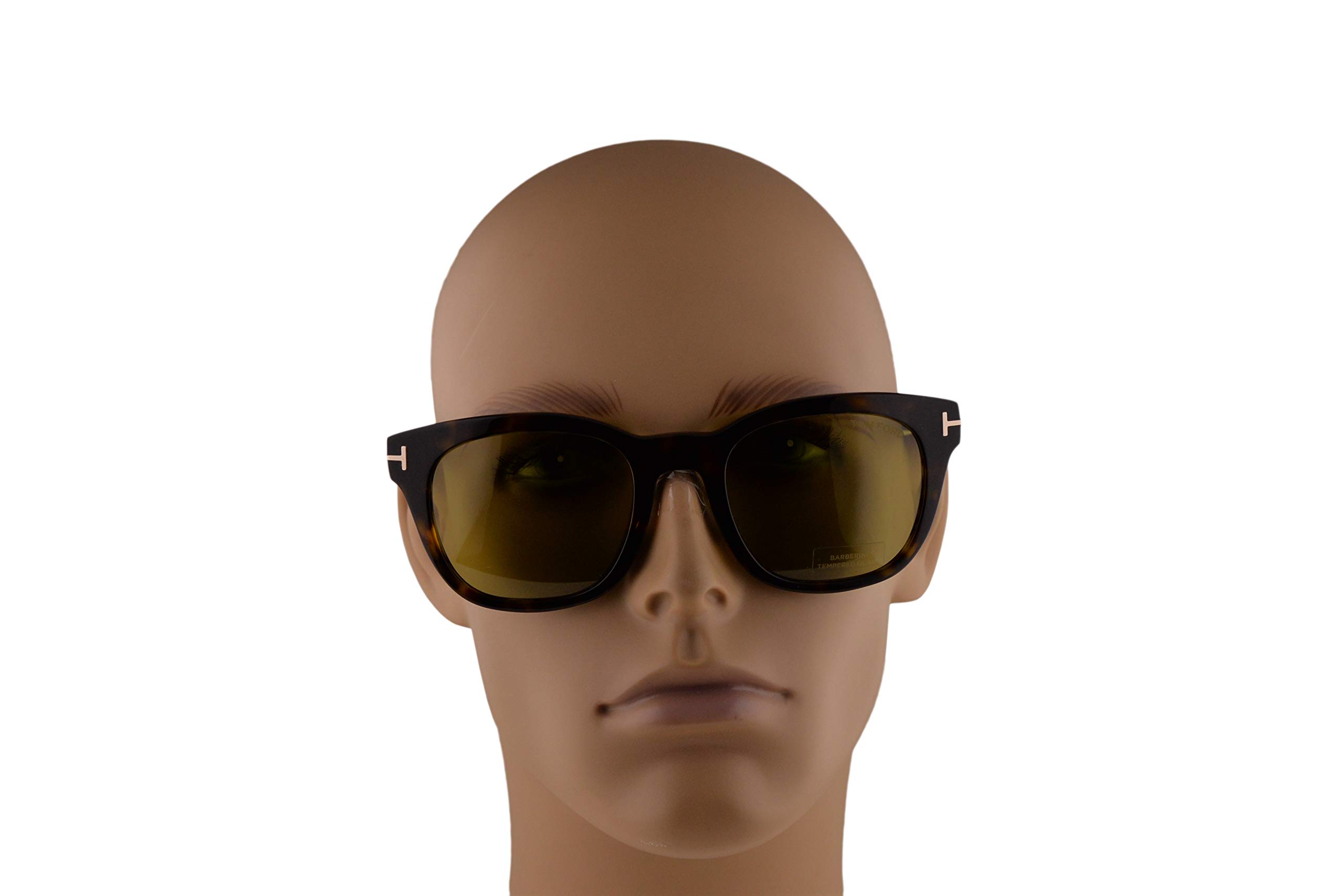 Tom Ford FT0676F Eugenio Sunglasses Dark Havana w/Green 53mm Lens 52N FT676F TF 676F TF676-F