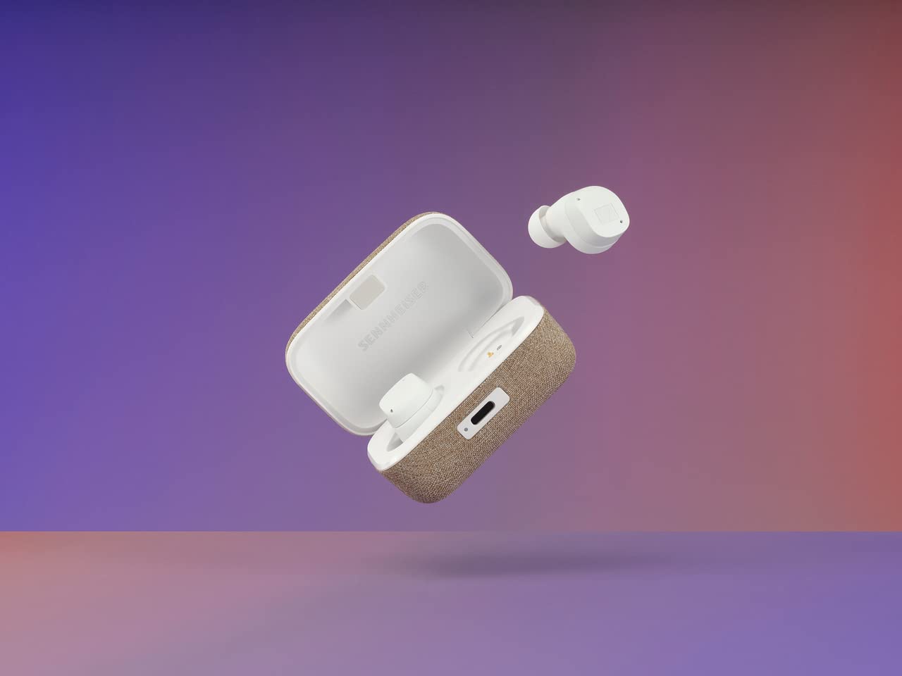 Sennheiser Consumer Audio MOMENTUM True Wireless 3 Earbuds -Bluetooth In-Ear Headphones for Music and Calls with ANC,Multipoint connectivity,IPX4,Qi charging,28-hour Battery Life Compact Design,White