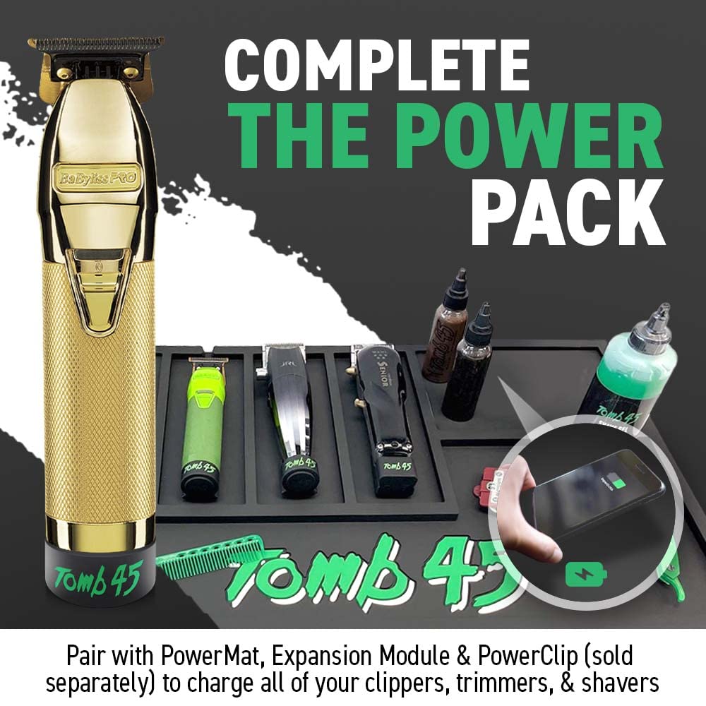 Tomb 45 Wireless Charging PowerClip | Cordless Power Clip for Hair Trimmers for Skeleton FX Trimmer, BaBylissPRO Barberology GOLDFX FX787G | Professional Barber Tools