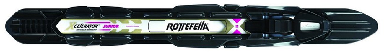 Rottefella Xcelerator NIS Junior Skate Cross-Country Nordic Ski Bindings, Pair, Black
