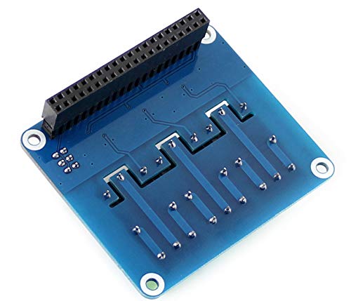 waveshare RPi Relay Board Raspberry Pi Expansion Board, Three Channel (3-CH) Power Relay Module for Raspberry Pi 4B/3B+/3B/2B/A+/B+, Loads up to 5A 250V AC or 5A 30V DC
