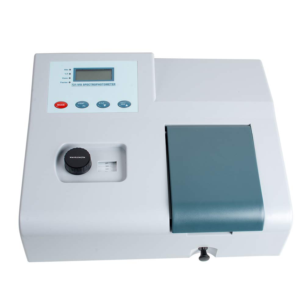 Vis Spectrophotometer vinmax 721 LDC Digital Lab Visible Spectrophotometer 350-1020nm Lamp Lab Equipment New (Shipping from USA)