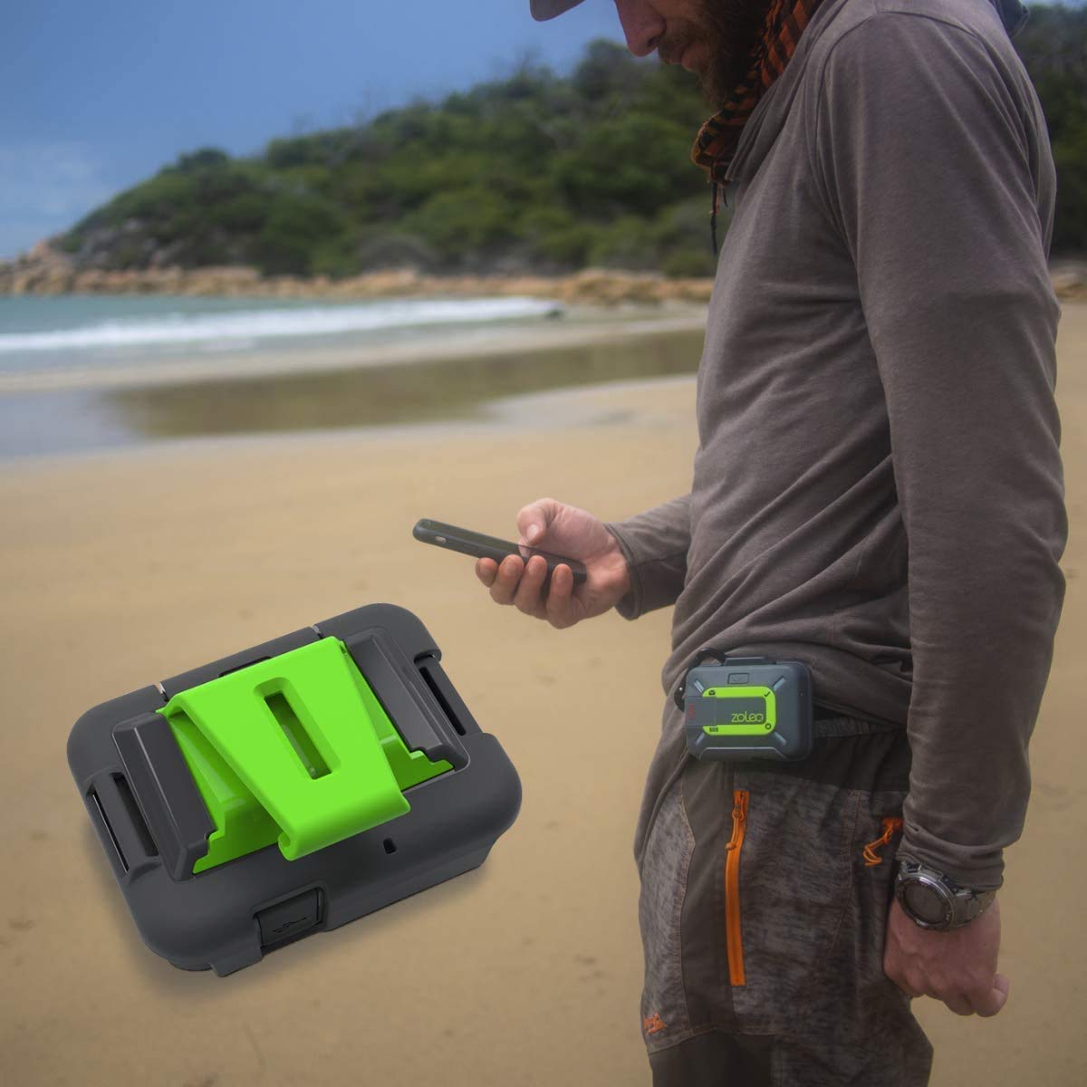 ZOLEO Cradle Kit Accessory Including 3 Inserts β Belt Clip, Strap Infill Connector and Camera Tripod Mount