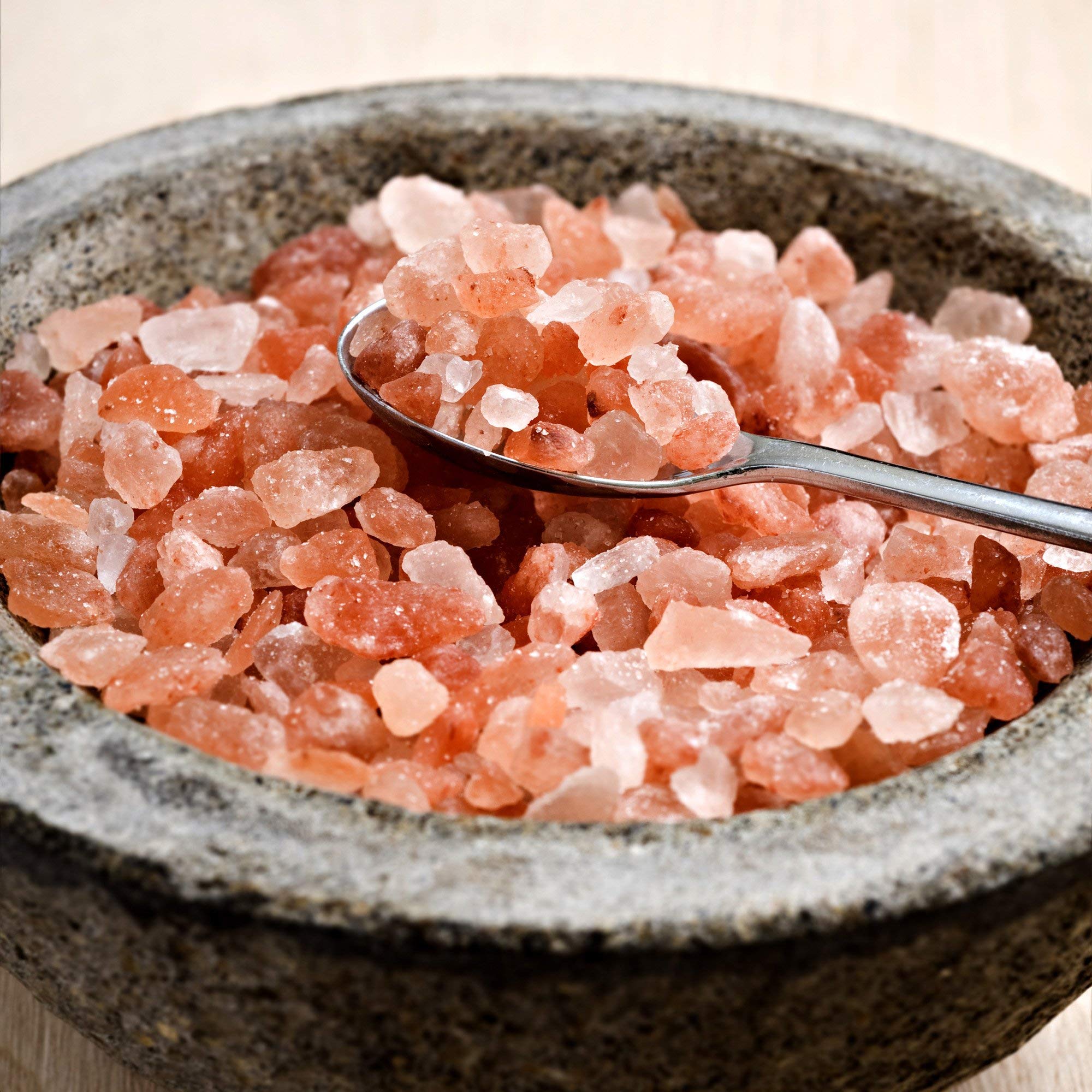 The Spice Lab Himalayan Salt - Coarse XL Grinder With Refill (30 oz) - Pink Himalayan Salt is Nutrient and Mineral Dense for Health - Gourmet Pure Crystal Kosher & Natural Certified
